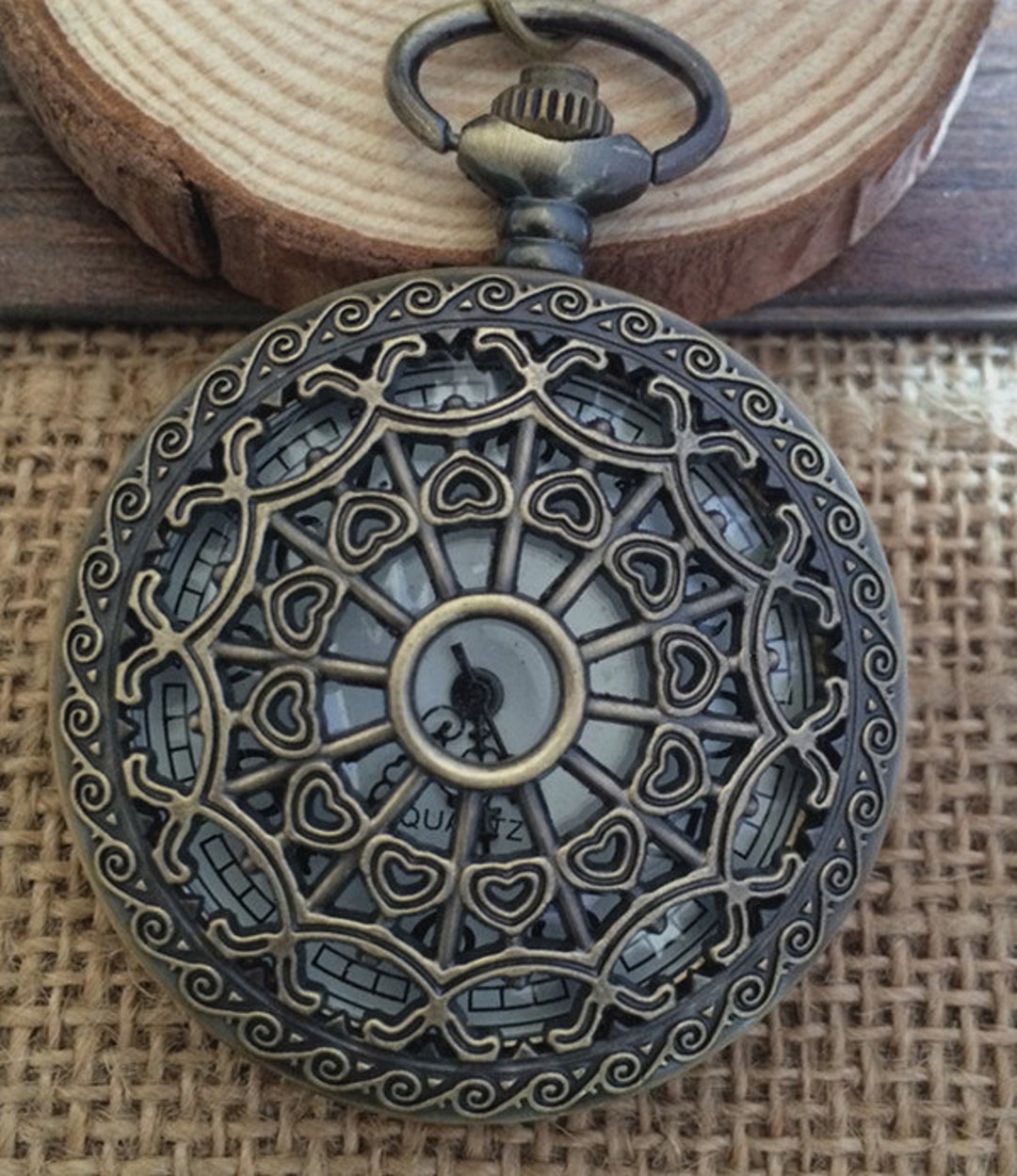 1pcs 45mmx45mm Bronze Wep Pocket Watch Charms Pendant PW0630 - Etsy