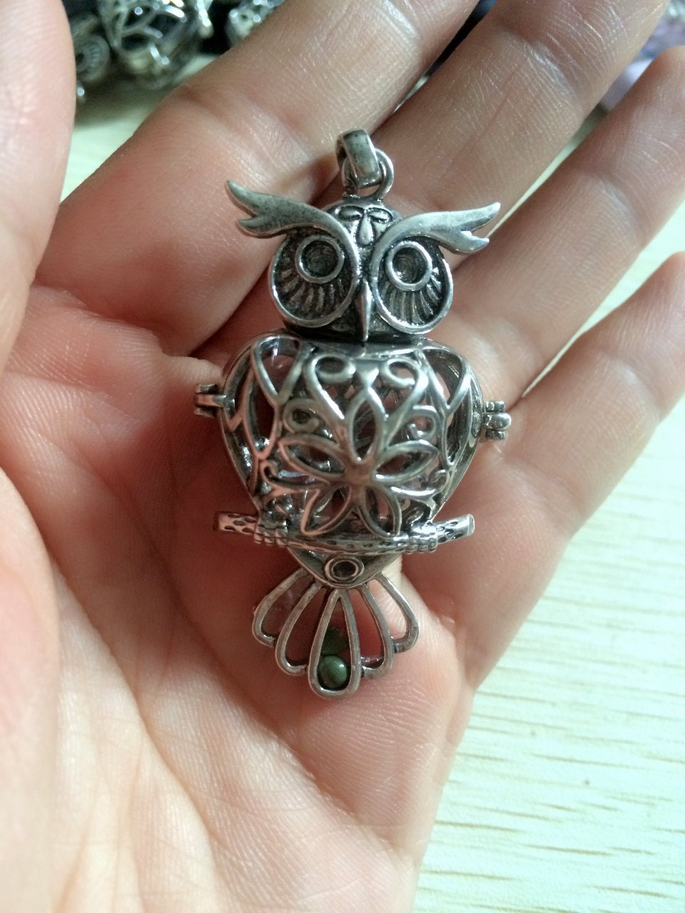 3pcs 48mmx29mm Antique Owl Wishing Box Charms Pendant - Etsy