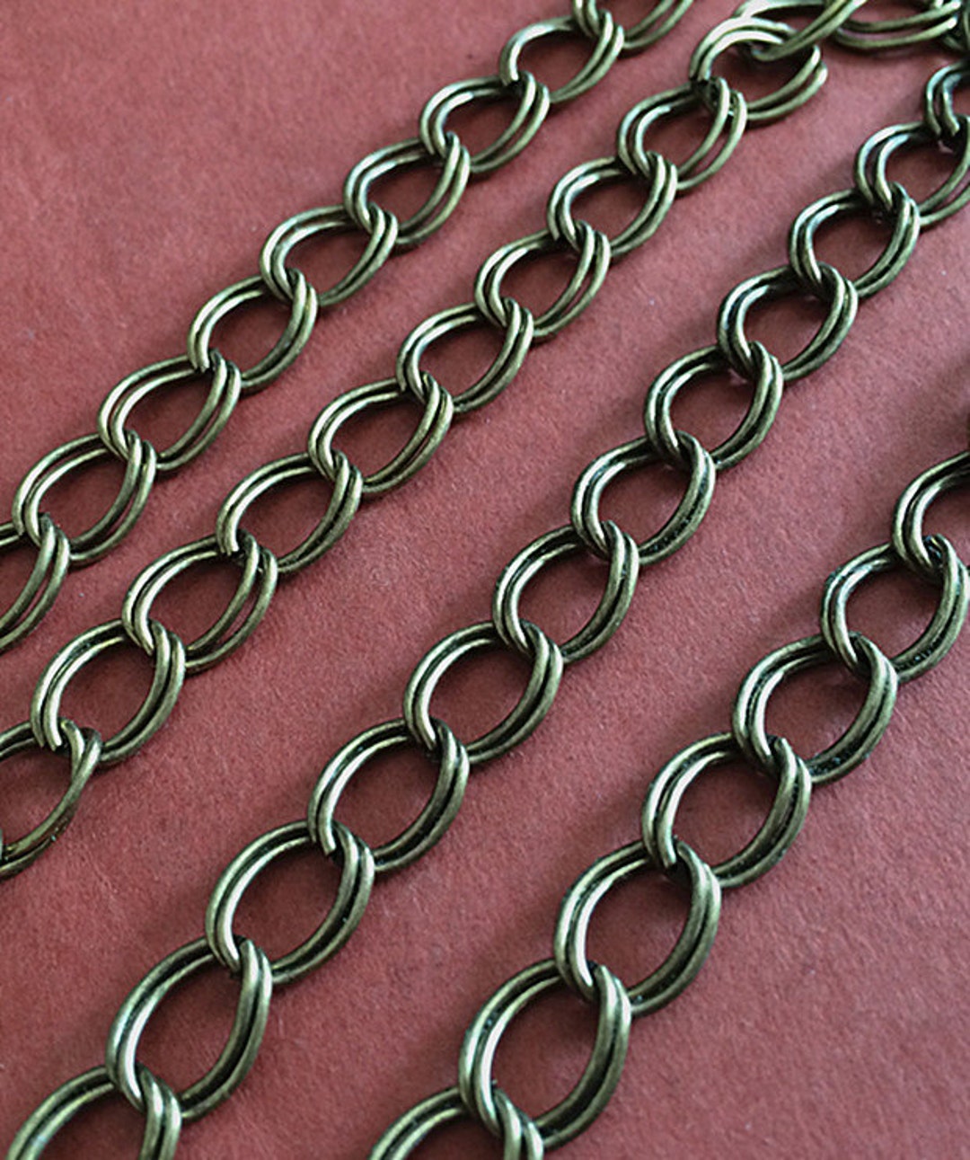 2m Bronze Necklace Chain for Jewelry Making 10MMX13MM - Etsy