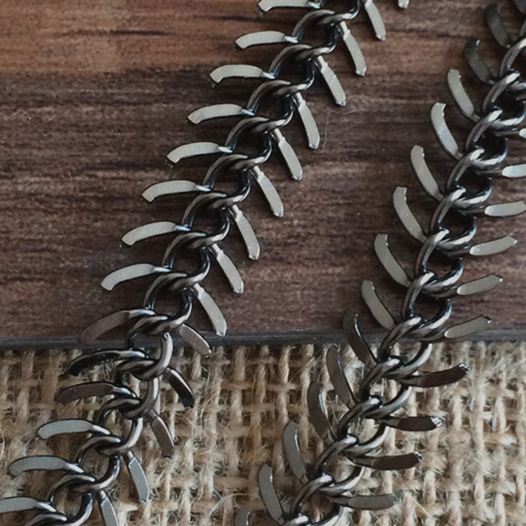 1m Gunmetal Chain 10x5mm Wide - Etsy