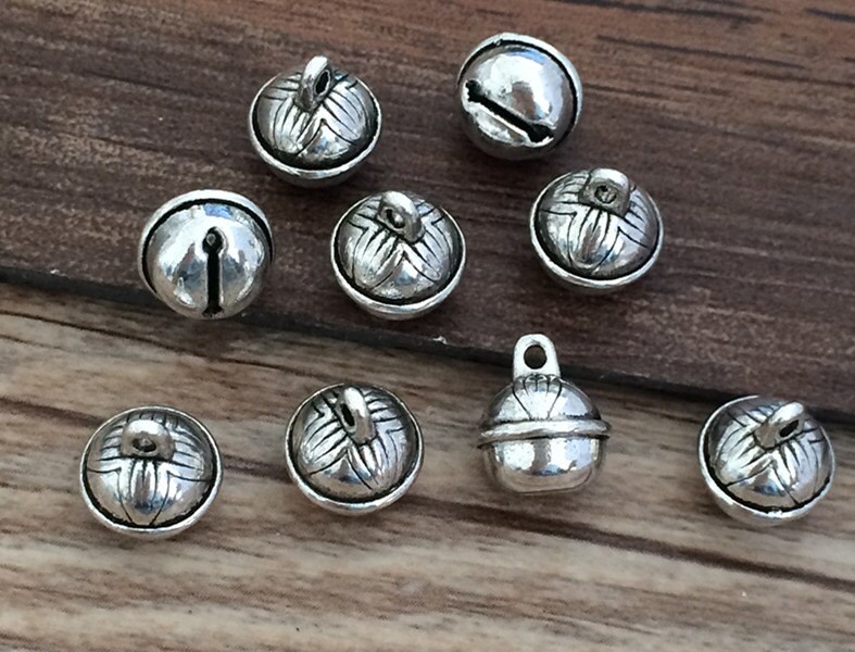 30pcs 9mm X11mm Antique Silver Metal Bell for Jewelry Making | Etsy