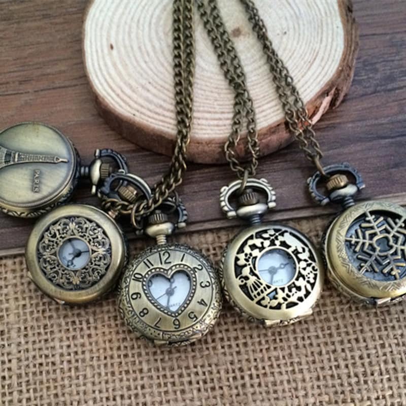 Pocketwatch Necklace - Etsy