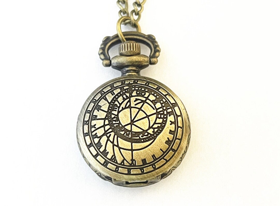 1pieces 25mm Bronze Pocket Watch Charms Pendant - Etsy
