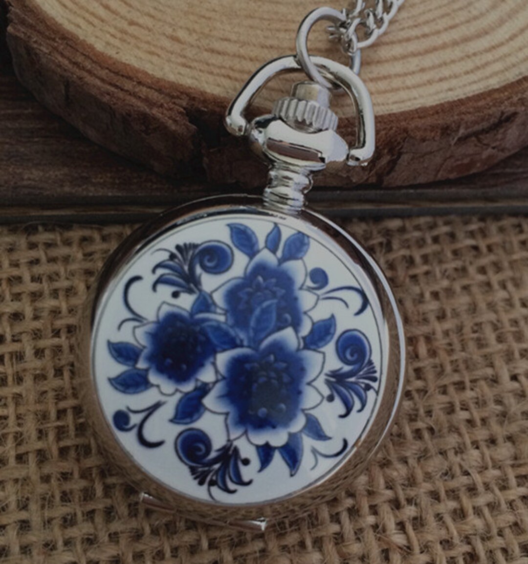 1pcs Flower Pocket Watch Charms Pendant 25mmx25mm - Etsy