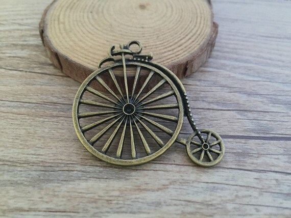 6pieces 5043MM Bronze Bicycle Wheels Charm Antique Bronze | Etsy