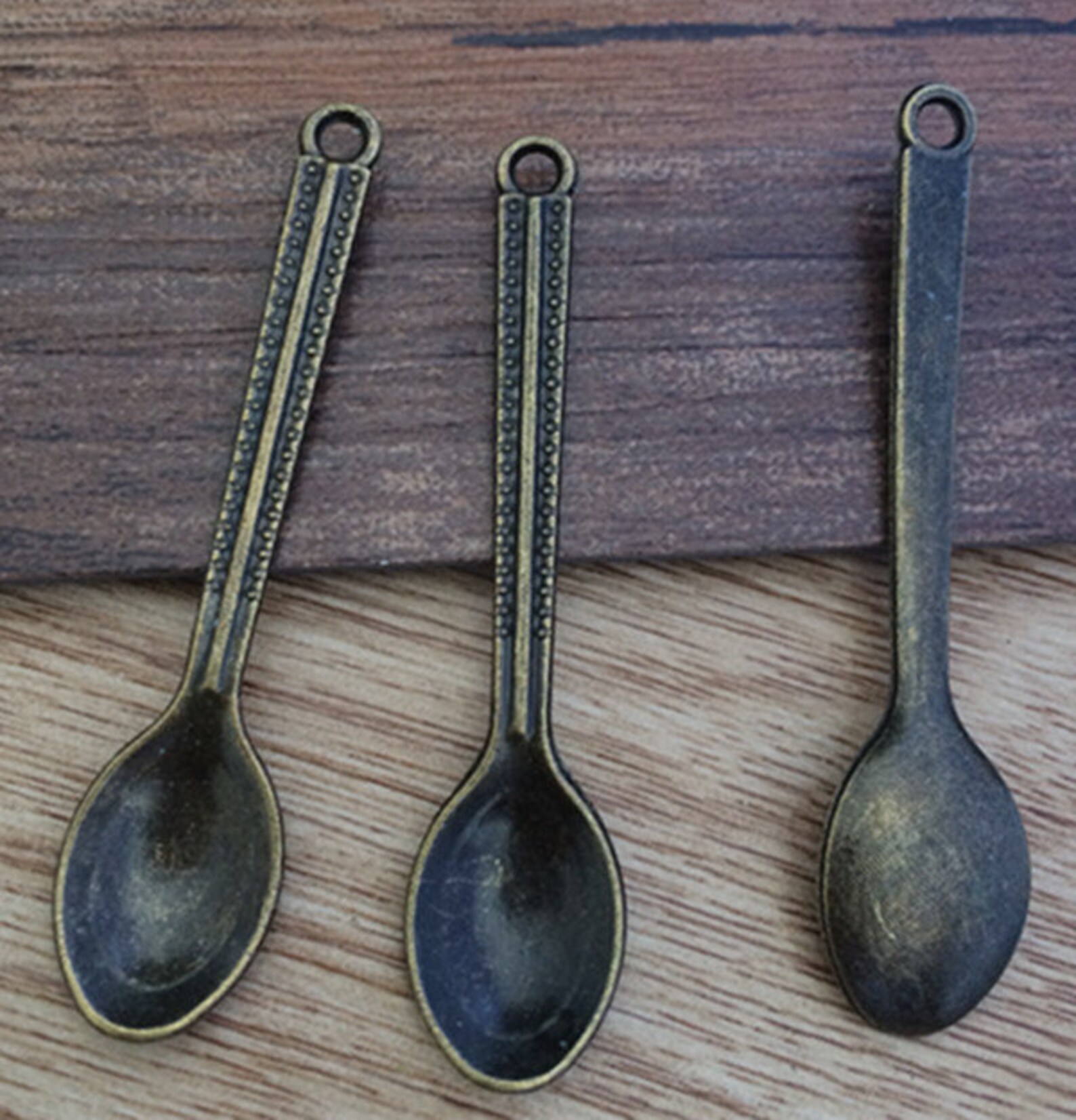 20pieces 4810mm Spoon charm antique bronze charm pendant | Etsy