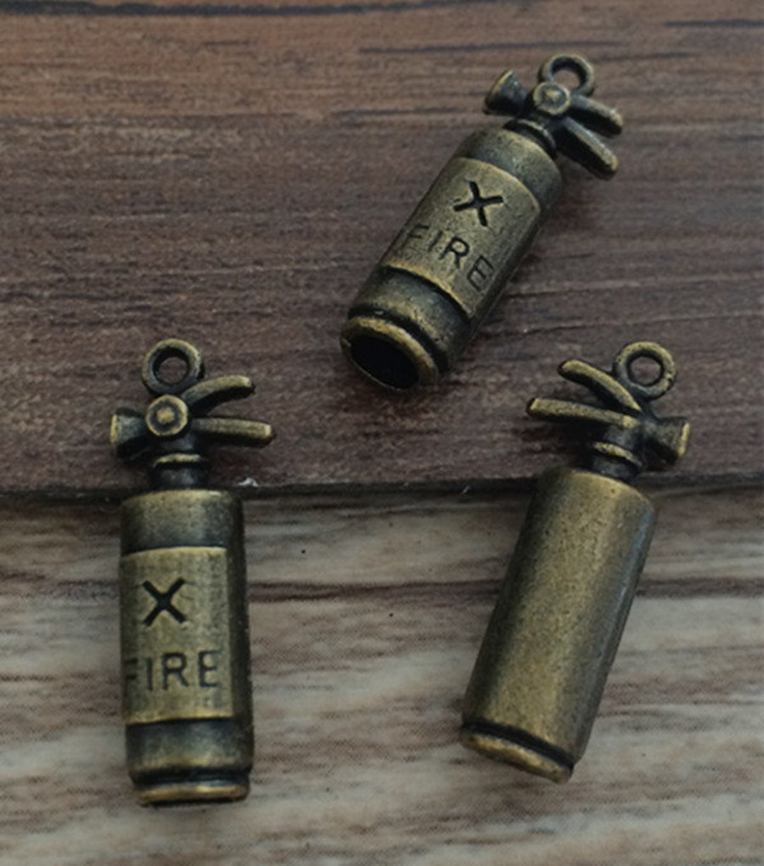 10 Pieces 19mmx16mm Fire Extinguisher Charm - Antique Bronze Charm ...