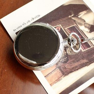 1pcs 25mmx25mm Silver Color Cute Cat Pocket Watch Charms Pendant PW184 ...