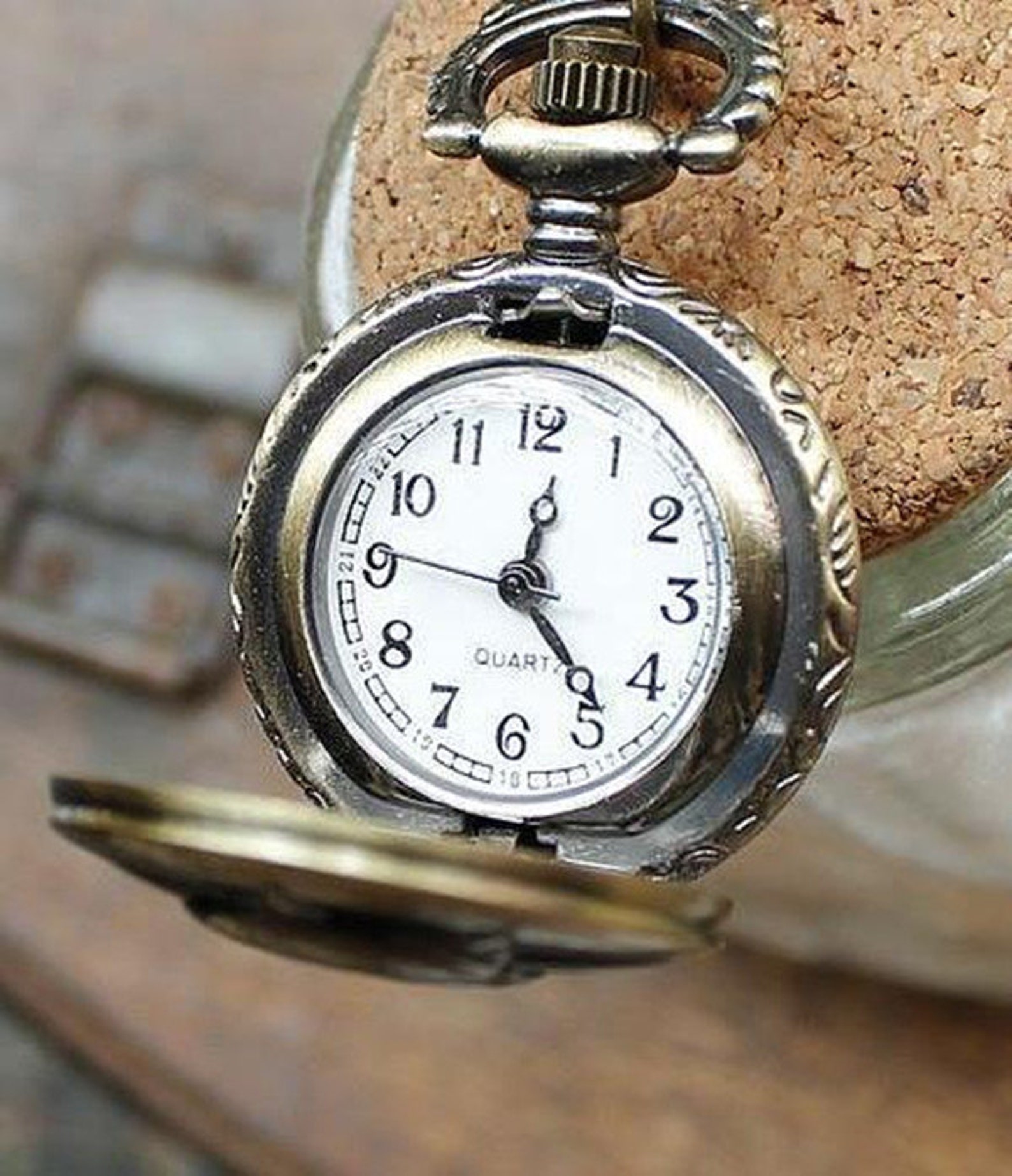 1pcs 27mmx27mm Bronze Tower Small Size Pocket Watch Charms Pendant - Etsy