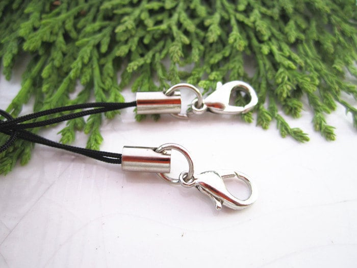 60pcs Black Color Mobile Cell Phone Key Chain With Gold Color - Etsy