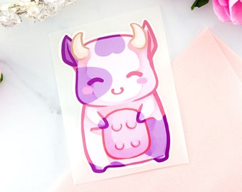 Kawaii Chibi Cow Sticker Chocolate Milk Cute Planner | Etsy