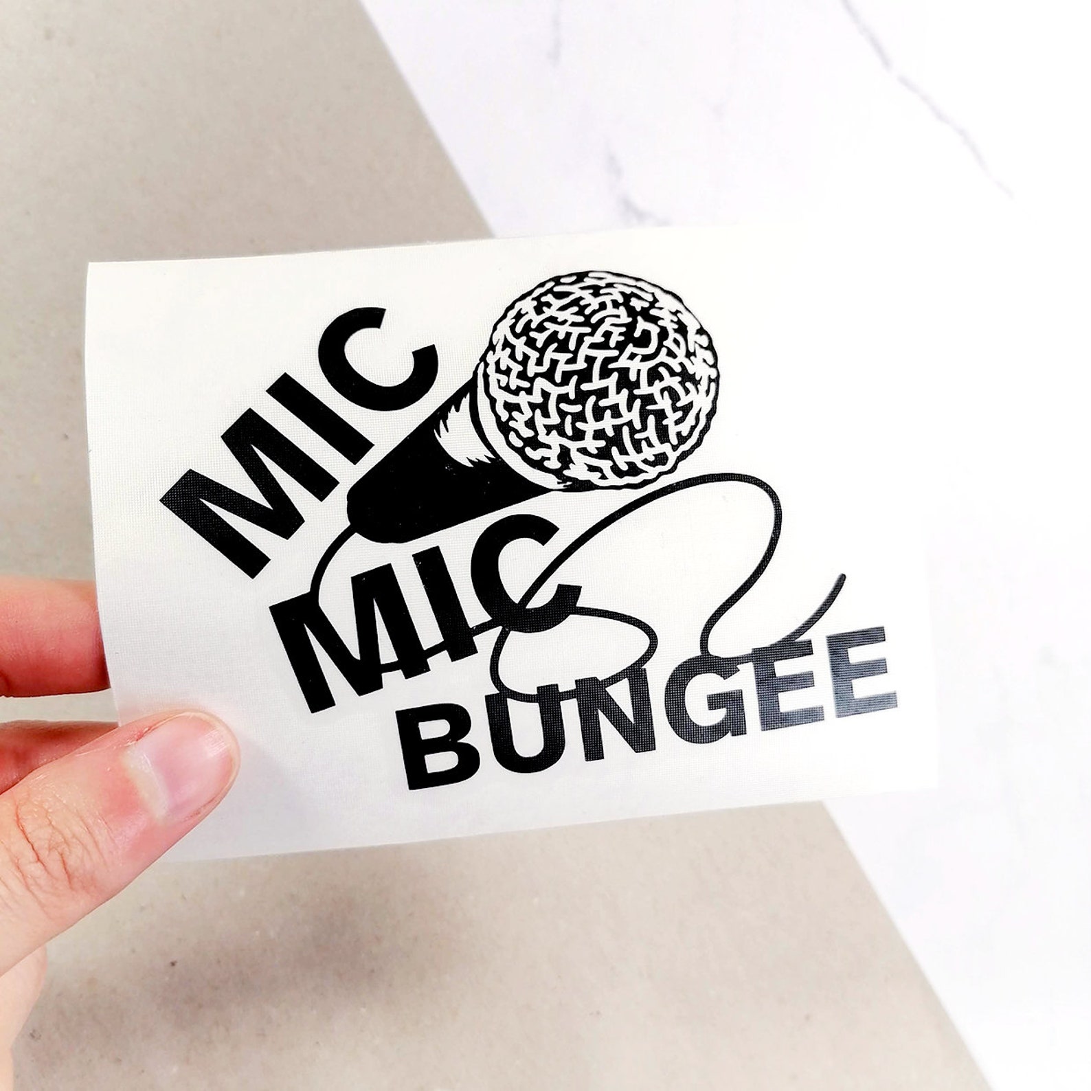 BTS Lyrics Decal Mic Drop Vinyl Sticker Mic Mic Bungee - Etsy
