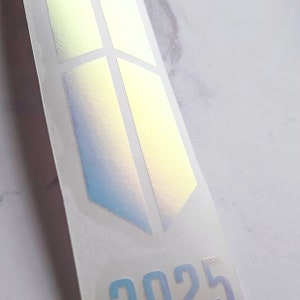 BTS Army Logo Combined Shield Decal Holographic Holo Silver Kpop ...