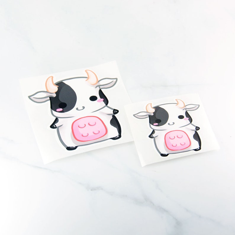 Kawaii Chibi Baby Cow Sticker Cute Art Farm Animal Planner - Etsy Denmark