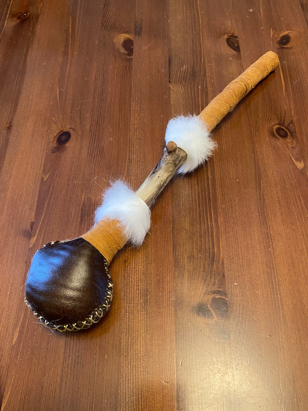 Horse Rawhide Rattle - Native American Inspired - Shaman - Pagan (4) - Etsy