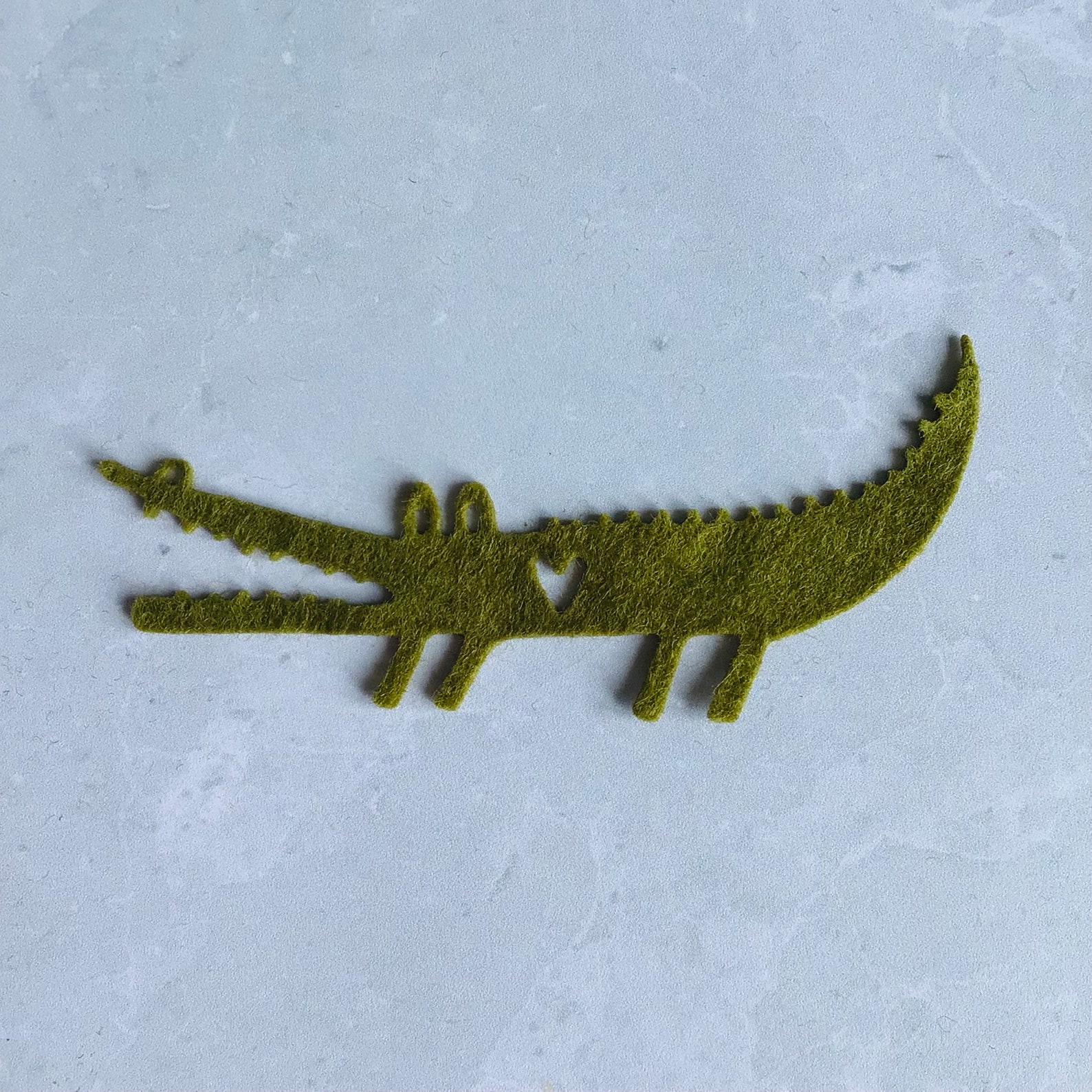 Felt Crocodile Die Cuts, Asparagus Green Alligator Applique - Etsy
