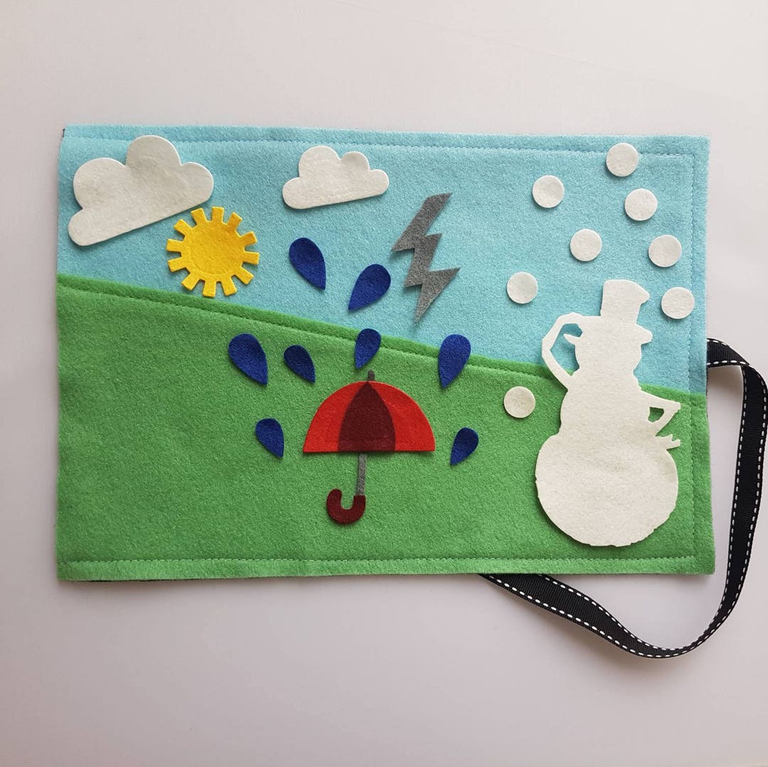 Weather Felt Board Set, Preschool Learning Activity - Etsy UK