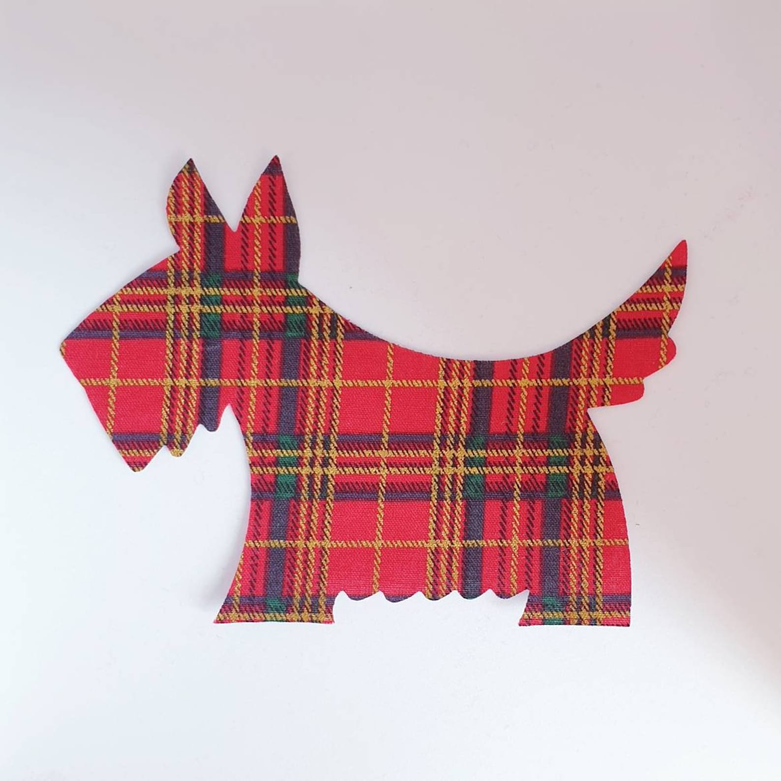 Tartan Scottie Dog Applique Die Cut Dog Iron on Scottie | Etsy India