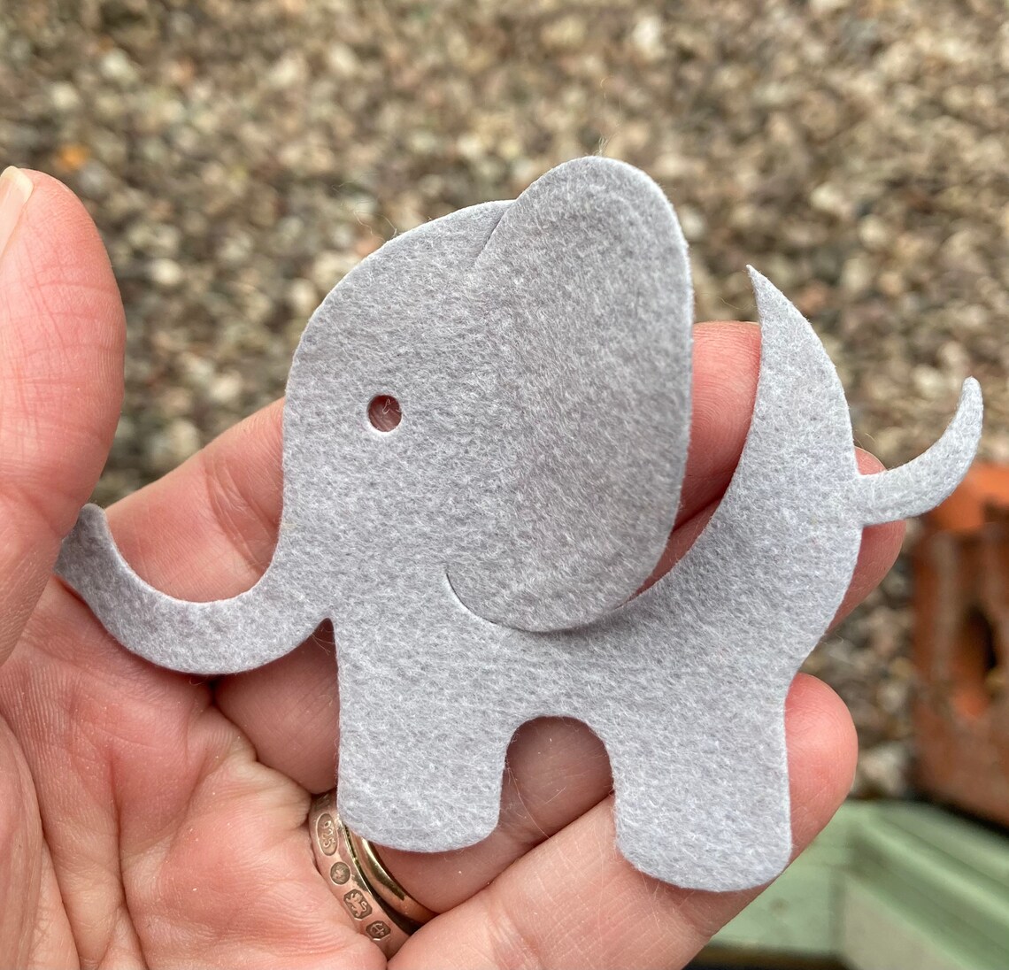Large Felt Elephants Die Cut Felt 3D Elephants | Etsy