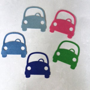 Large Felt Car Die Cuts, Royal Blue Embellishments (set of 3) - Etsy