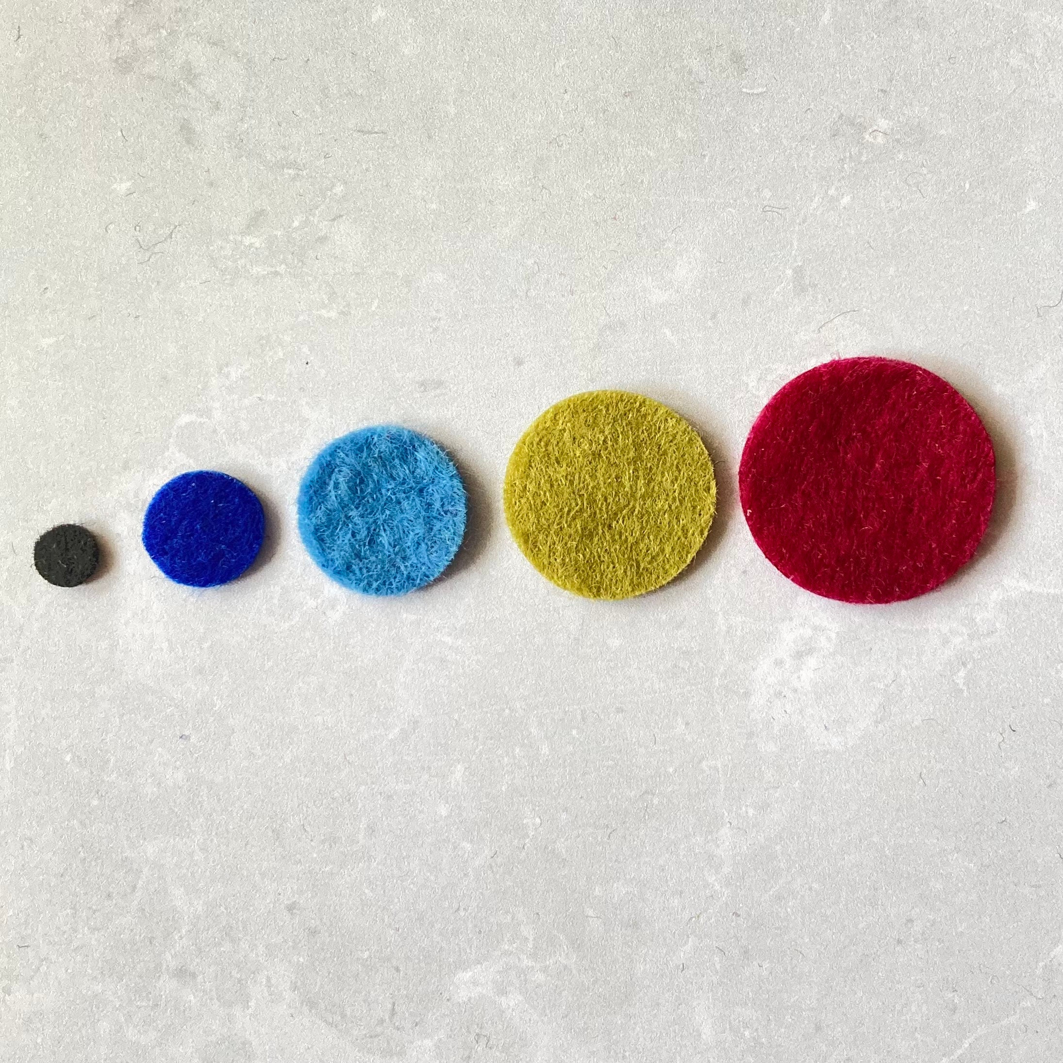 Felt Circles Felt Die Cut Dots - Etsy UK