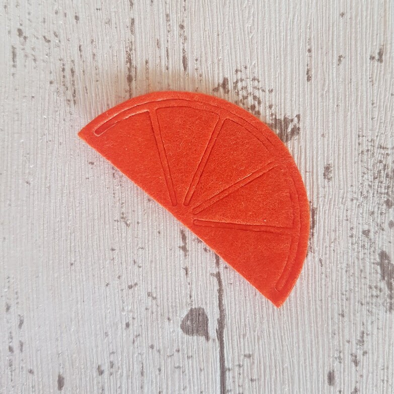 Felt Orange Slice Felt Die Cut Oranges Die Cut Orange | Etsy UK