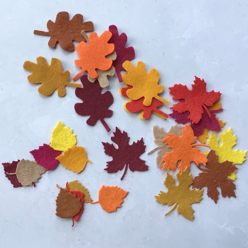 Felt Leaves - Etsy