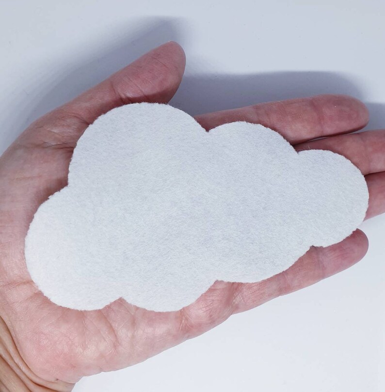 Large Felt Clouds Die Cut Felt Clouds - Etsy