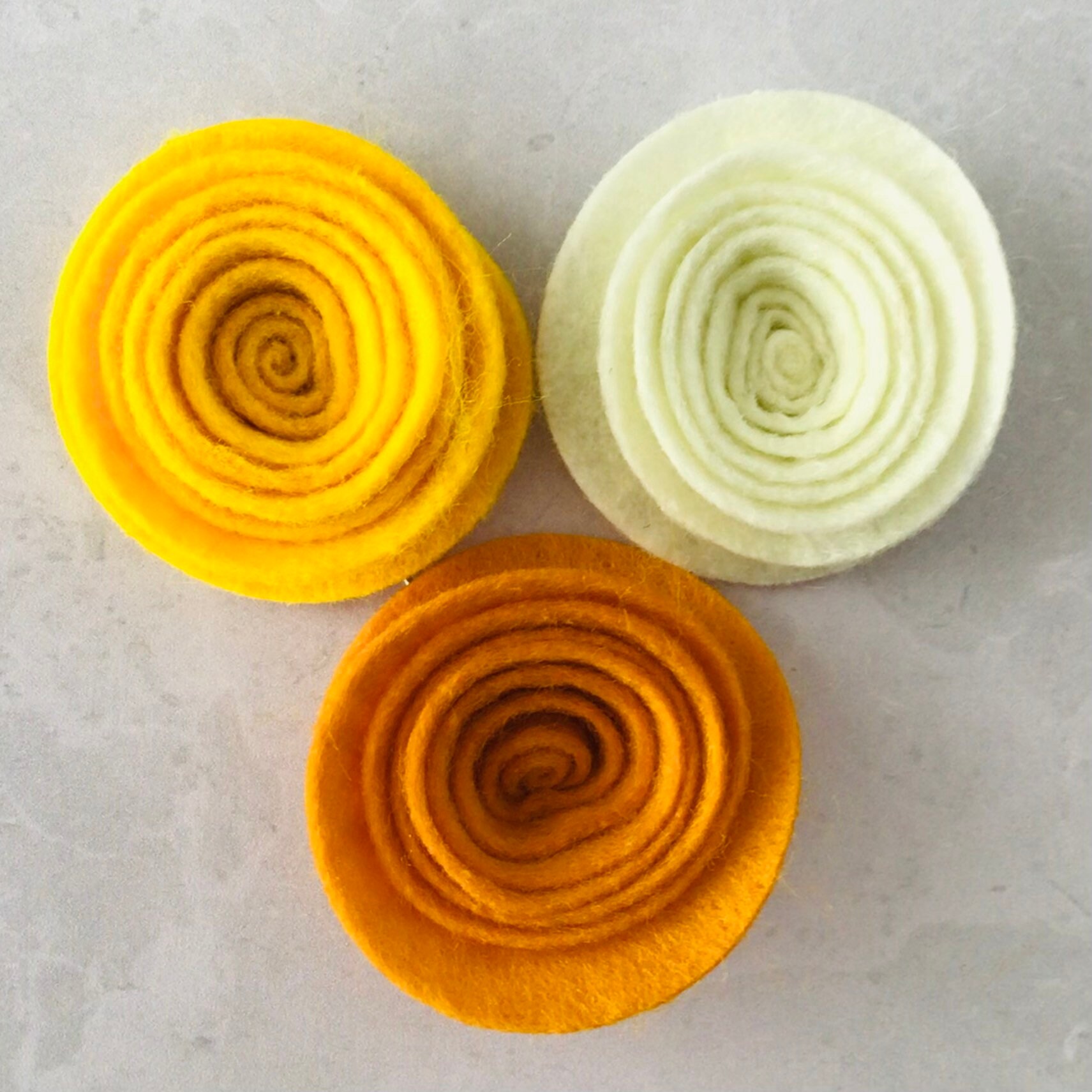 Yellow Felt Ranunculus Flowers, Yellow Die Cut Felt Flowers - Etsy UK