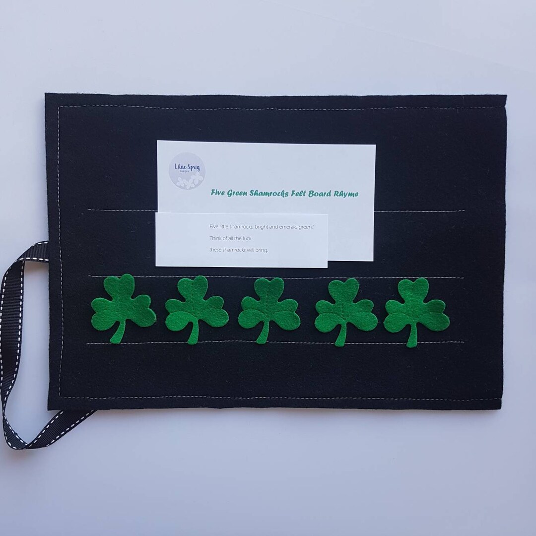 Five Green Shamrocks Game, Felt Story Board Accessories - Etsy