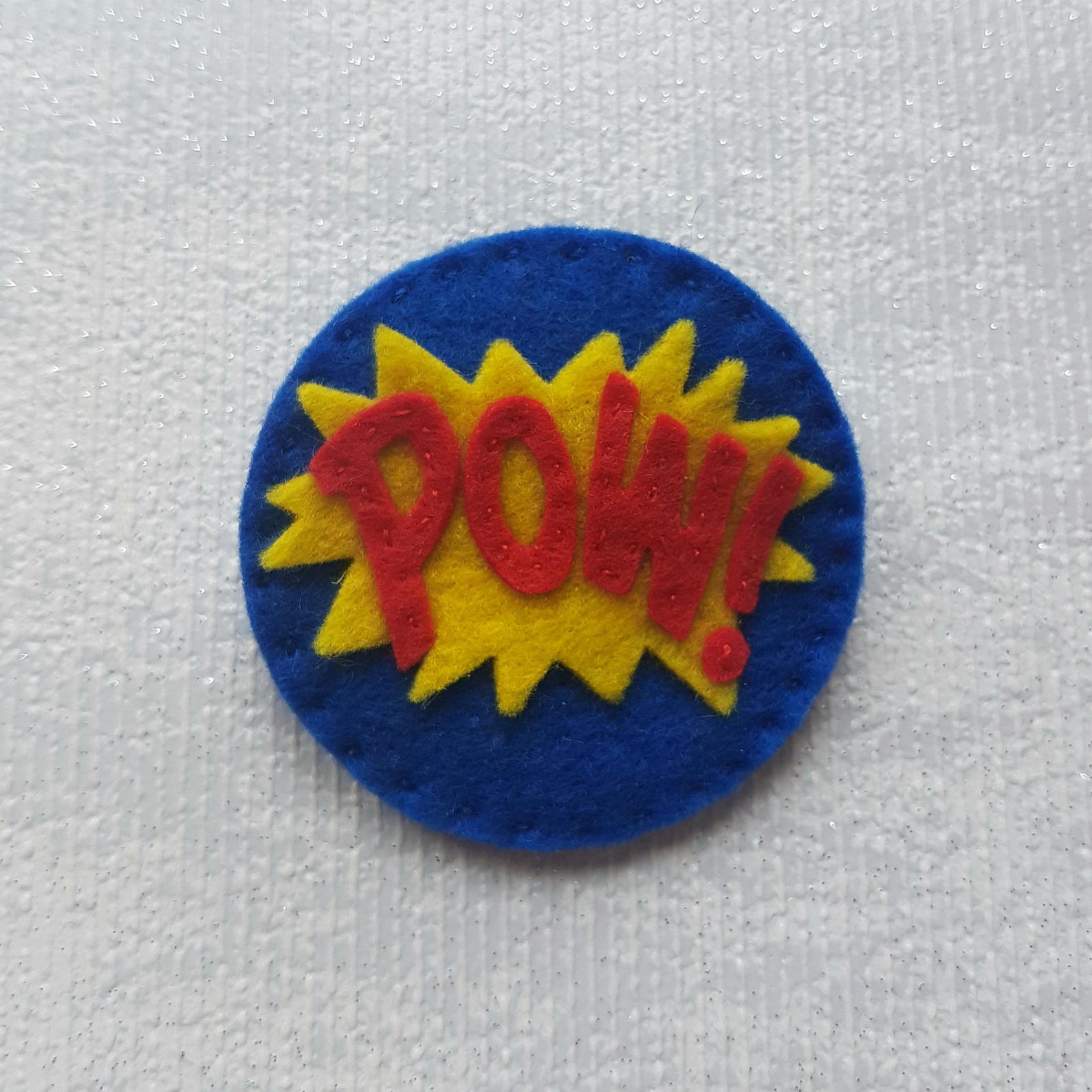 Sew Your Own Felt POW Pin Badge Kit Die Cut Felt Superhero - Etsy UK