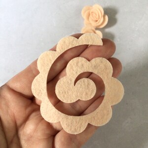 Felt Rosebuds, Felt Die Cut Rosebud Flowers, 3D Rosebuds - Etsy UK