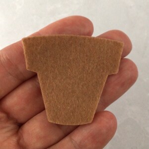 Terracotta Felt Plant Pots, Die Cut Felt Flower Pots - Etsy