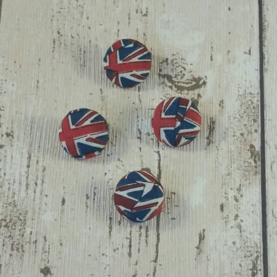 Union Jack Buttons Fabric Covered Buttons - Etsy