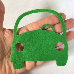 Large Felt Car Die Cuts, Royal Blue Embellishments (set of 3) - Etsy