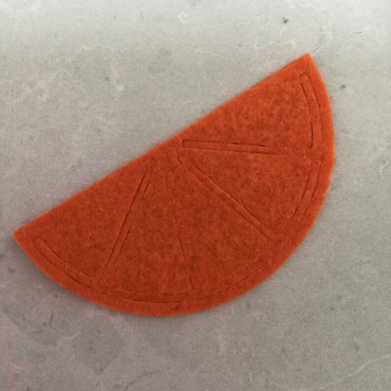 Felt Orange Slices, Die Cut Fruit Embellishments, Pack of 8 - Etsy UK