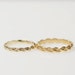 Braided Wedding Band Thin Gold Braid Ring Unique Wedding - Etsy