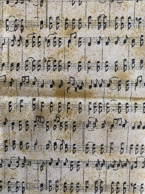 One Piece Music Theme/music Notes/ Symphony Fabric Quarter - Etsy