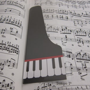 Grand Piano Bookmark With Protective Bookmark Sleeve J1075 - Etsy