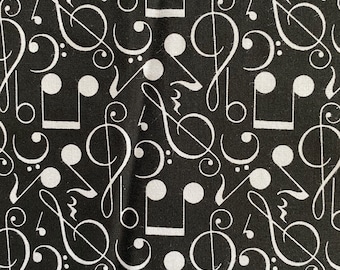 One Piece Music Theme/music Notes/ Symphony Fabric Quarter 100% Cotton ...