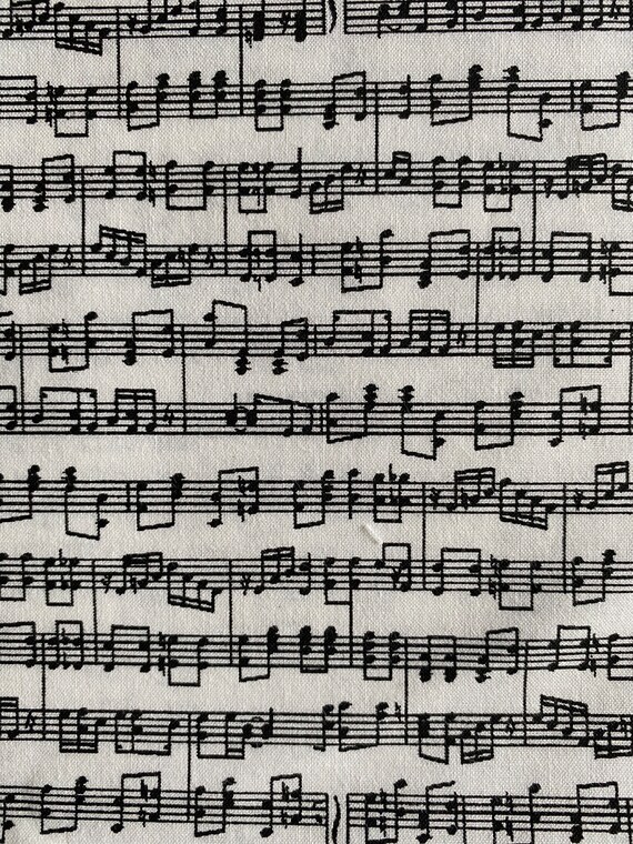 One Piece Music Theme/music Notes/ Symphony Fabric Quarter - Etsy