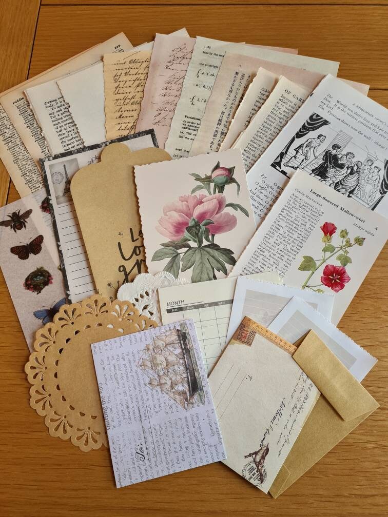 Journaling Supplies Craft Grag Bag Mystery Journaling - Etsy