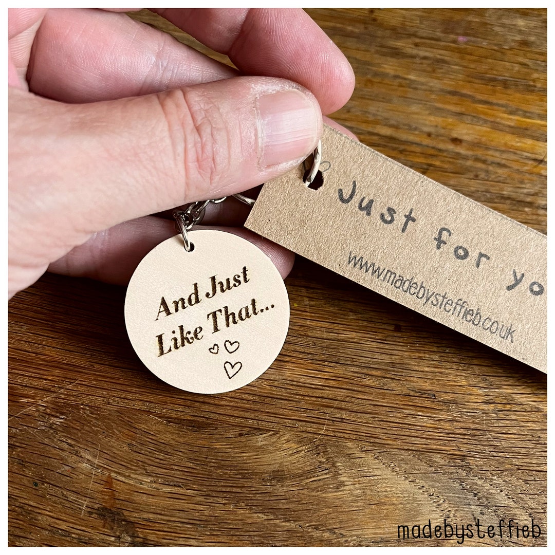 Personalised Wooden Keyring And Just Like That SATC - Etsy Österreich
