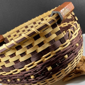 BASKET WEAVING PATTERN - "hazel" Gathering Basket on Wood Base - Etsy