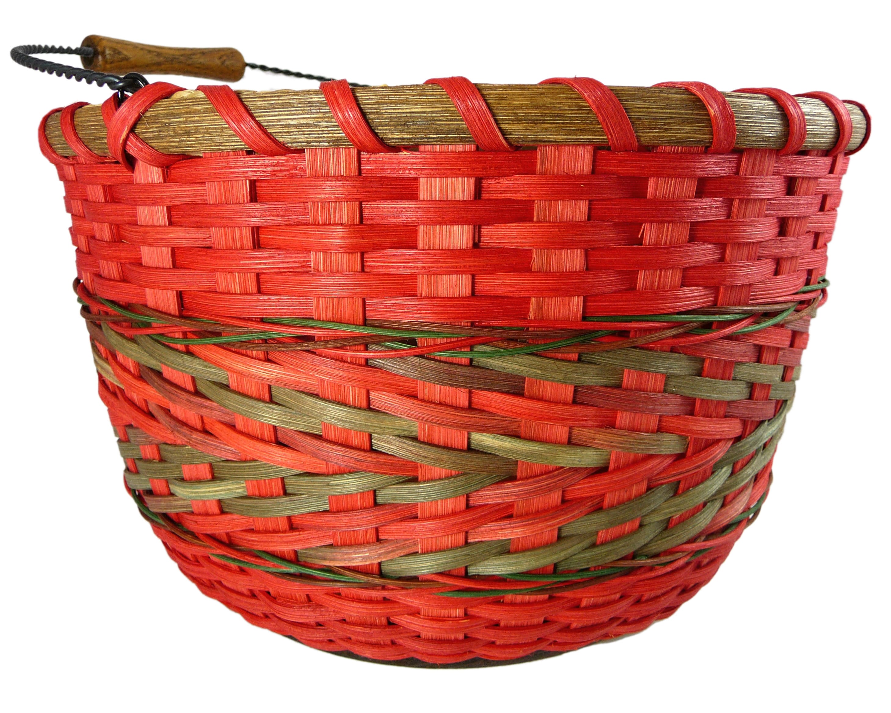 BASKET WEAVING PATTERN Noelle Round Basket with | Etsy