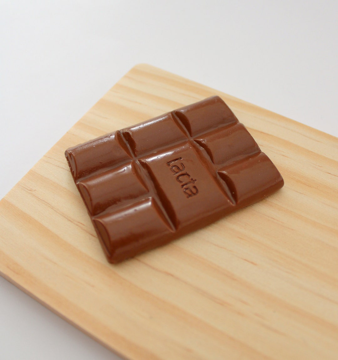 Large Chocolate Bar Fridge Magnet – Handmade Polymer Clay Magnet – Fake ...