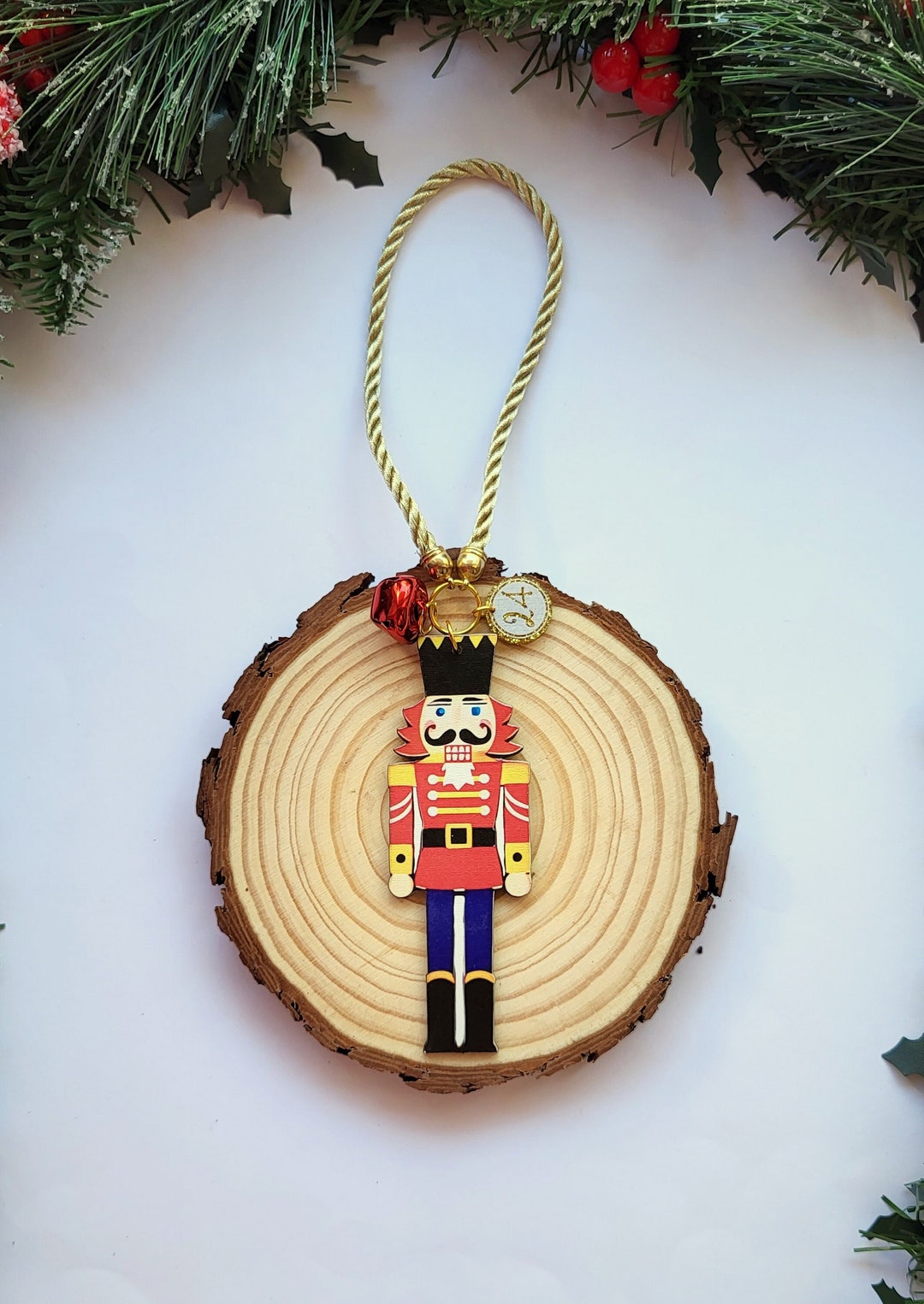 Wooden Nutcracker Ornament 2024 Greek Gouri Christmas Charm - Etsy