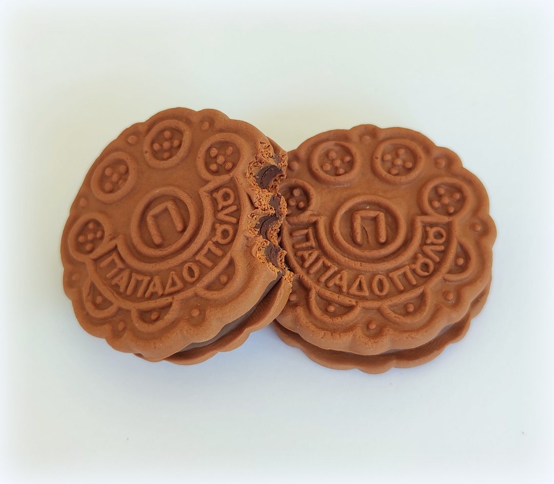 Chocolate Biscuit Magnet, Polymer Clay Food Magnet, Fridge Magnet ...