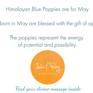 May Birth Month Mini Art Print: Himalayan Blue Poppies - Etsy