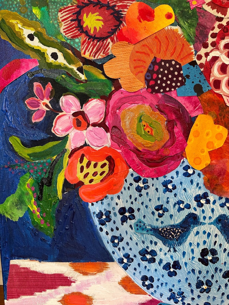 Moroccan Floral Still Life Art Print: Tangier Blooms Giclee - Etsy